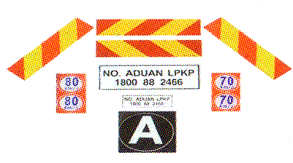 Commercial Vehicle Safety Stickers | A.T. Dunia Logistics Sdn Bhd